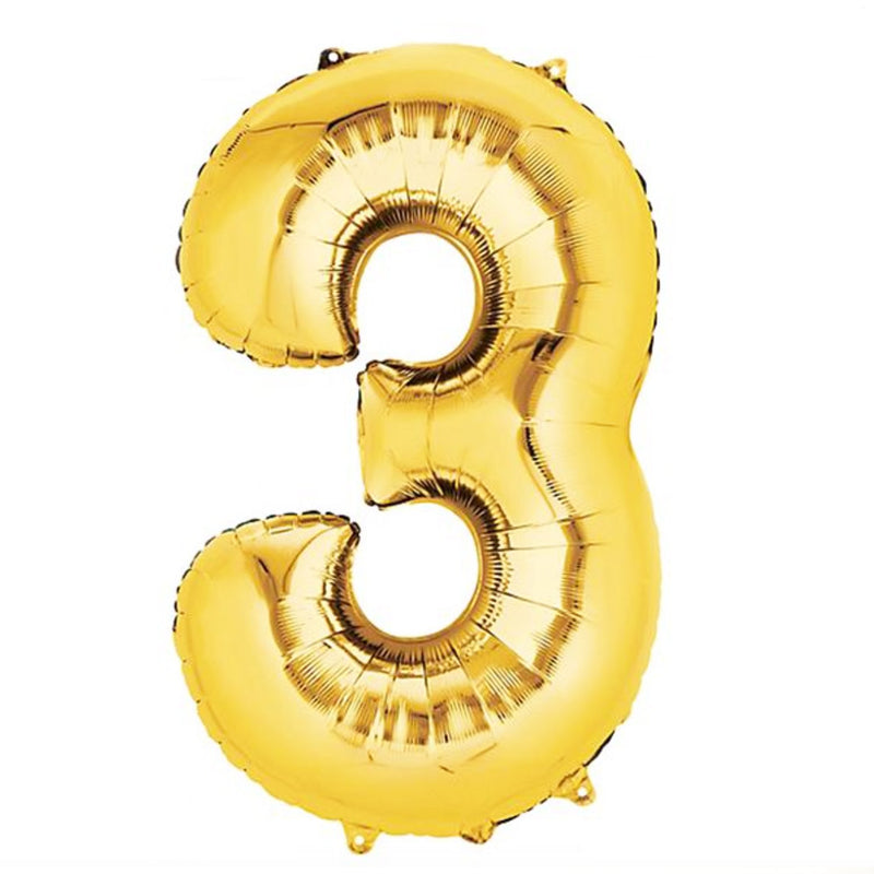 Home / Products / Gold Foil Number Balloons