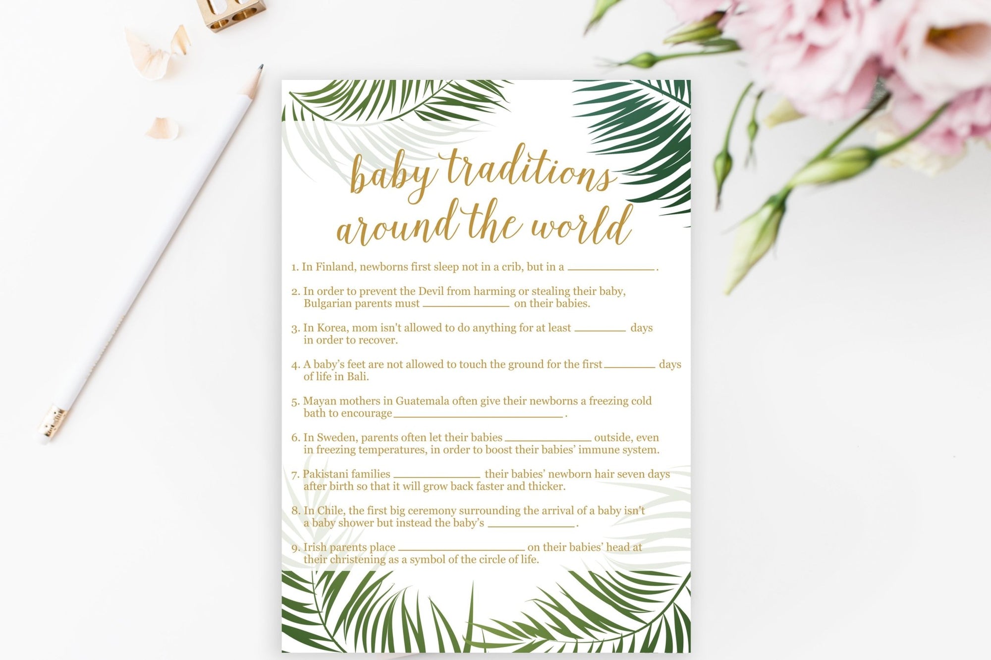 Home / Products / Tropical Baby Shower Games Package