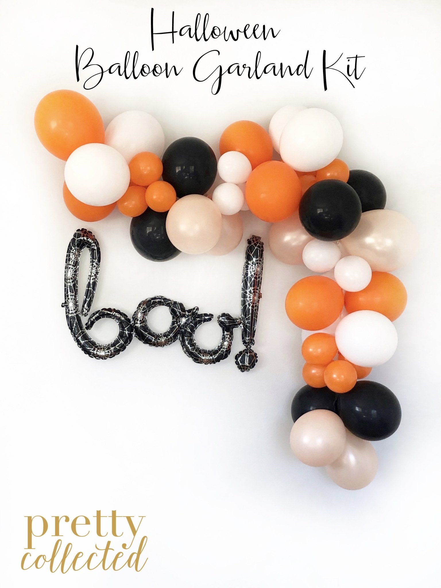Boo Halloween Balloon Garland Kit