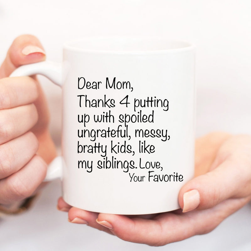 Home / Products / Dear Mom Mug - Siblings Version