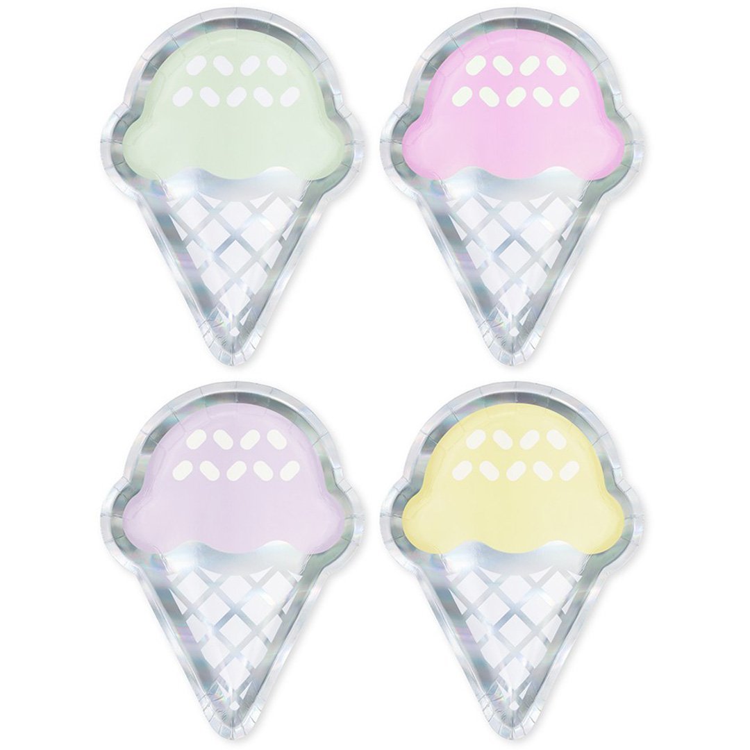 Ice Cream Cone Plates - Large